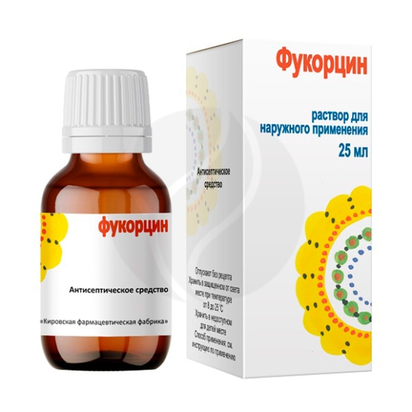 Фукорцин-Кировская ф.ф-ка раствор д/местн. и наружн. прим., 25мл ...