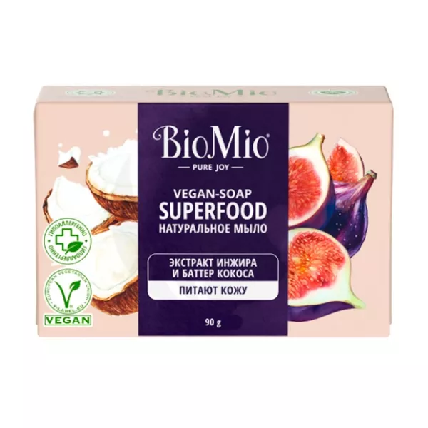 Bio Mio мыло инжир и кокос, 90г Мыло Картонная пачка Эфко Косметик ООО ...
